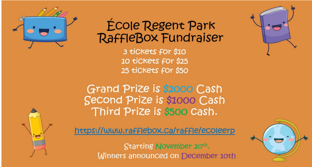School Raffle Box fundraiser