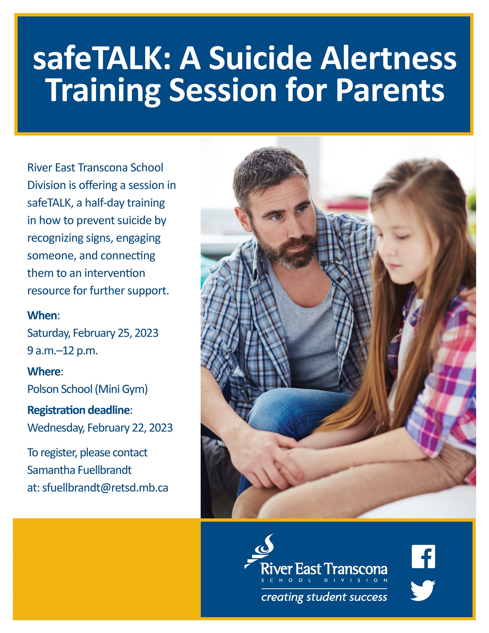 safeTALK: A Suicide Alertness Training Session for Parents