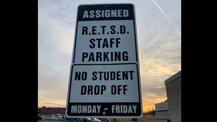 Please do not drop off students in the Staff Parking Lot