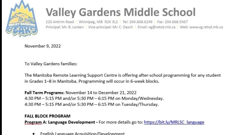 Remote After School Programming